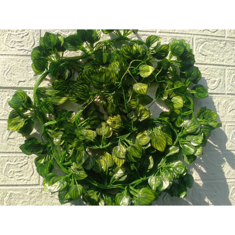 Jual DAUN RAMBAT PLASTIK ARTIFICIAL / DAUN DEKORASI HIAS PANJANG 2 ...