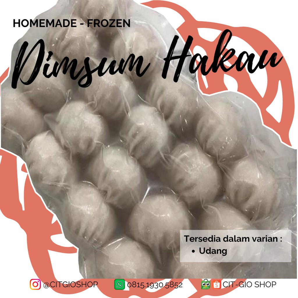 Jual DIMSUM HAKAU UDANG FROZEN ISI 20 HOMEMADE | Shopee Indonesia