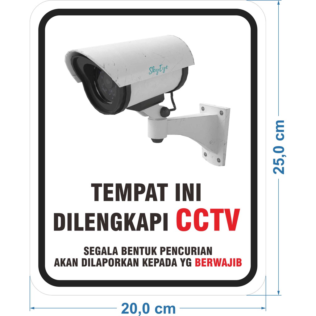 Jual STIKER VINYL CCTV TOKO / KANTOR / GUDANG | Shopee Indonesia