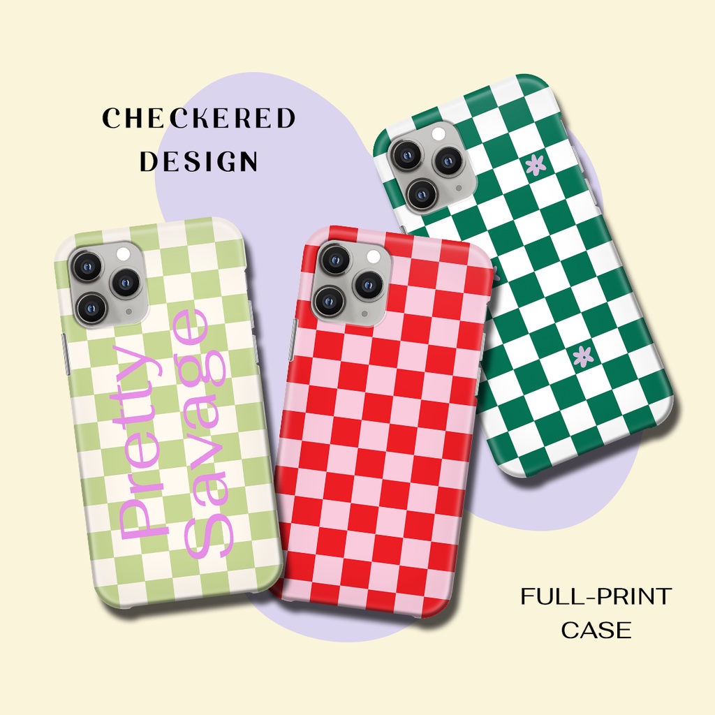Jual Feragatha Hardcase Fullprint Case Handphone Casing HP Motif Pattern Cheeky Checkered ...