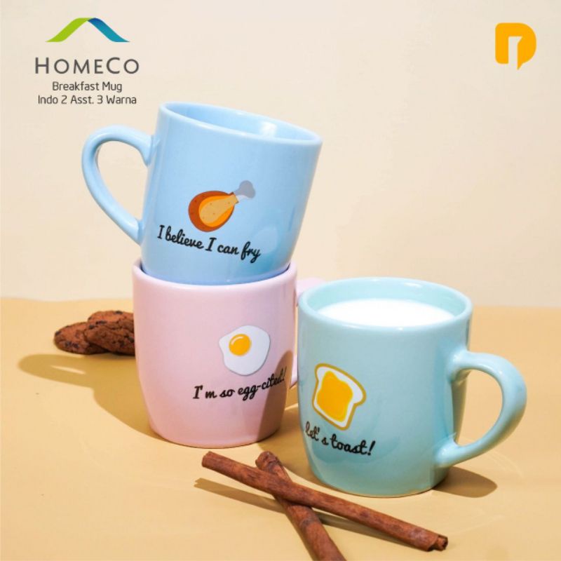 Jual MUG KERAMIK MURAH ! MANGKOK PIRING KERAMIK HOMECO BREAKFAST SET ...