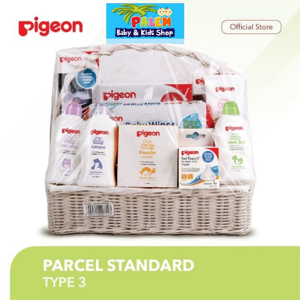 Jual PIGEON Parcel Standard - Type 3 kado untuk bayi isi 11 item ...