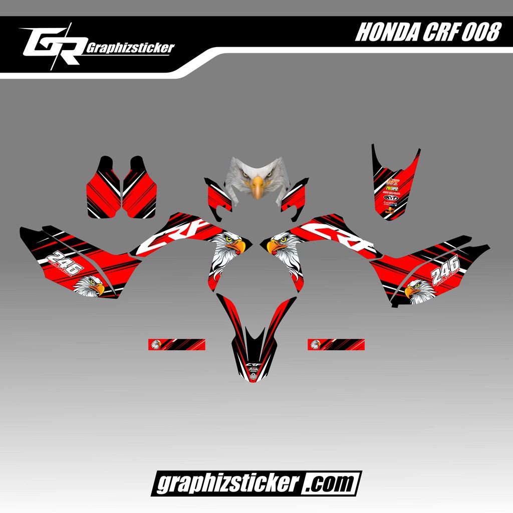Jual DECAL STICKER MOTOR HONDA CRF | Shopee Indonesia
