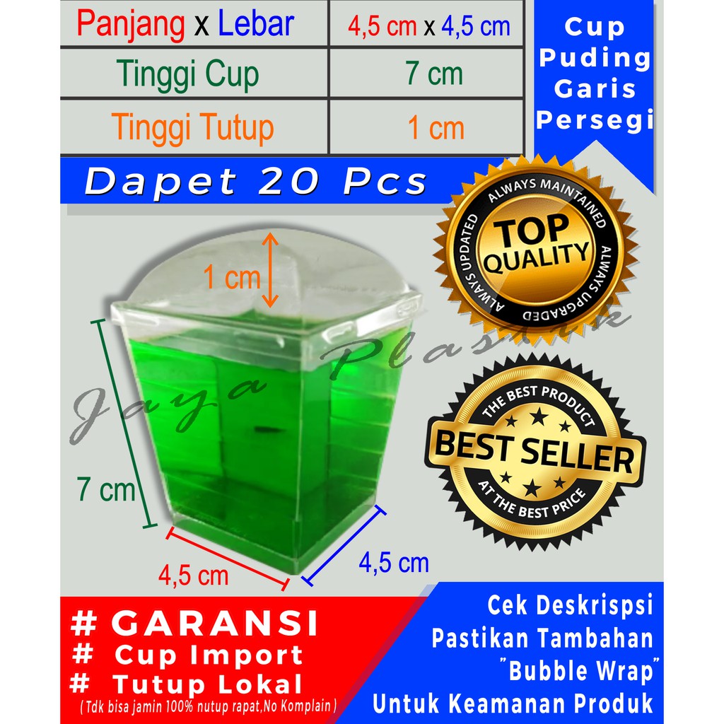 Jual CUP PUDING GARIS PERSEGI / CH- 5570 ( GARANSI ) | Shopee Indonesia