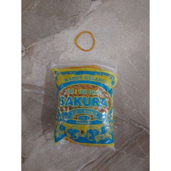 Jual karet gelang ROMAN/SAKURA diameter kecil/sedang @100gr/pak ...