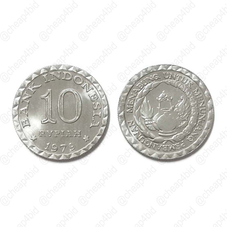 Jual UANG KUNO KOIN MAHAR 10 RUPIAH 1979 'TABANAS', KM44 | Shopee Indonesia