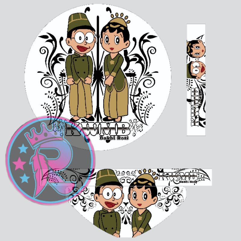 Jual stiker tebok nobita shizuka wedding | Shopee Indonesia