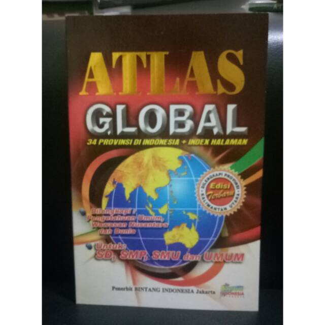 Jual Atlas Global 34 provinsi di Indonesia + indeks halaman | Shopee ...