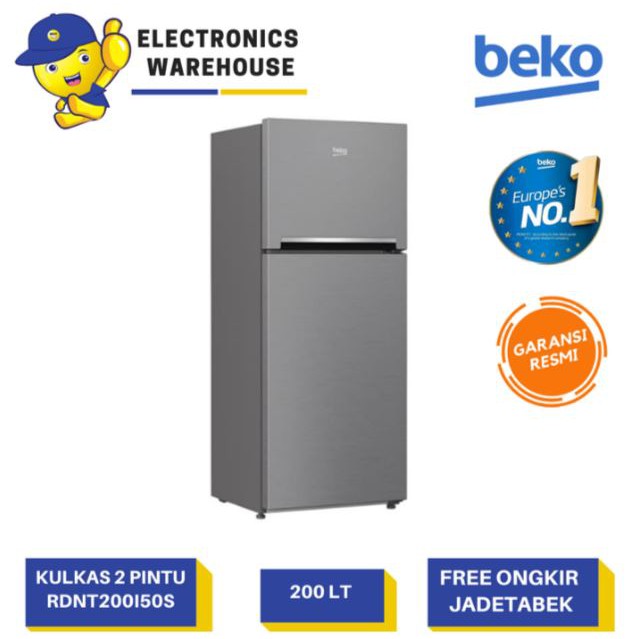 Jual Beko Kulkas 2 Pintu RDNT200I50S Pembeku Atas - Refrigerator 200 ...