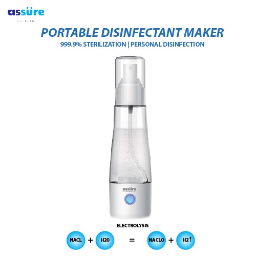 Jual Assure Disinfectant Maker Portable HBX-903 Alat Pembuat Sanitizer ...