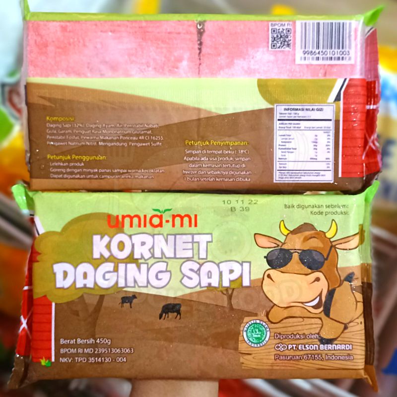 Jual Umiami Kornet Sapi 450g/Umia-mi Kornet Sapi 450g/Kornet Sapi ...