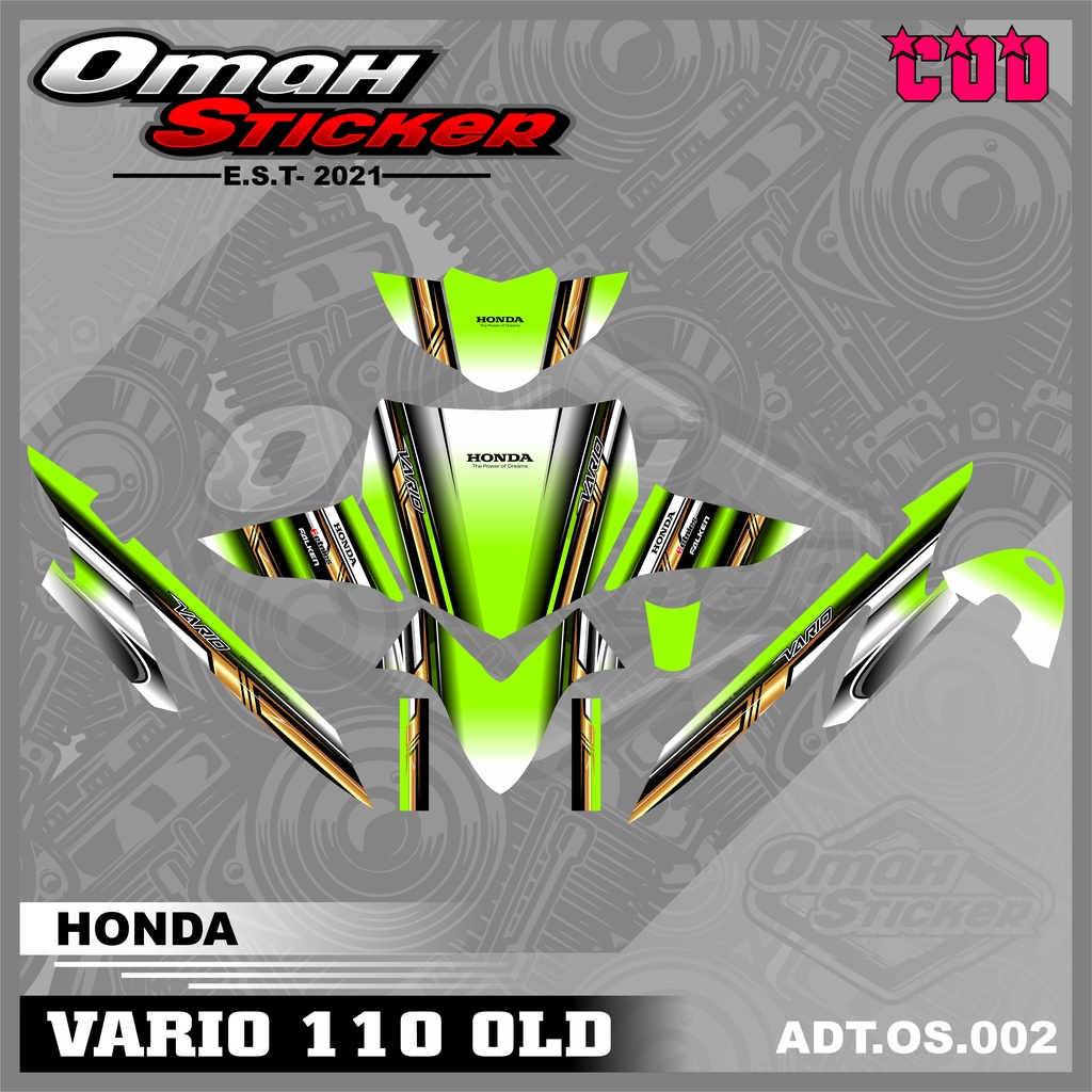 Jual Decal Honda VARIO 110 OLD .Sticker Decal Lis Variasi VARIO 110 OLD ...