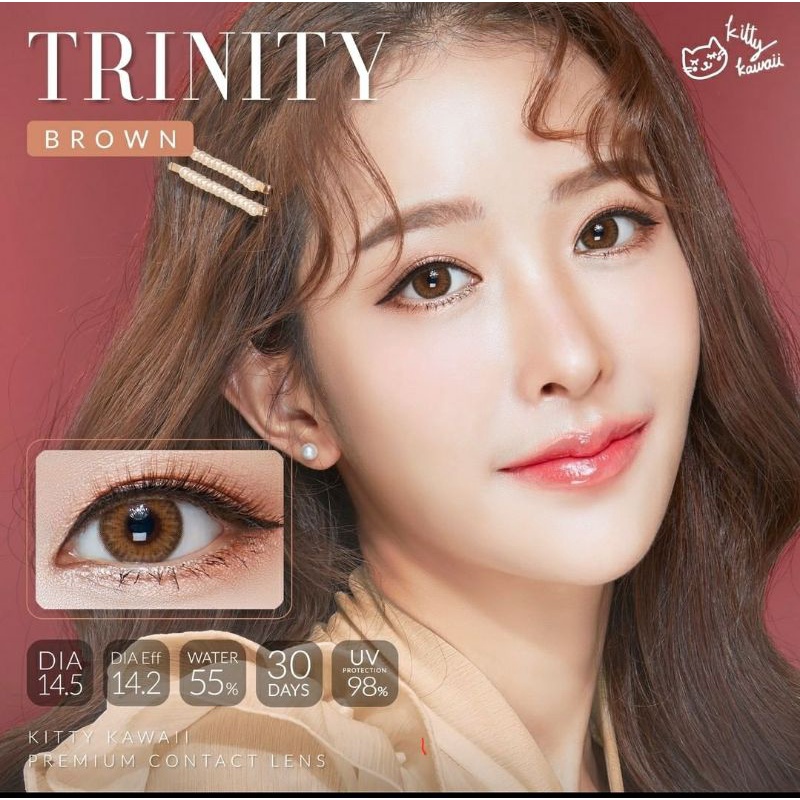 Jual SOFTLENS KITTY KAWAII TRINITY ( NORMAL & MINUS ) | Shopee Indonesia