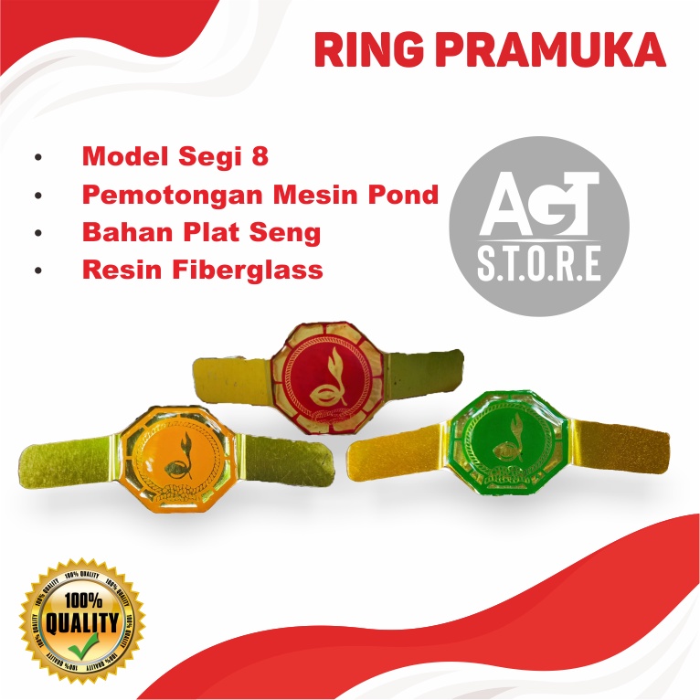 Jual Ring Pramuka Segi 8 Fiber Bahan Tebal | Shopee Indonesia