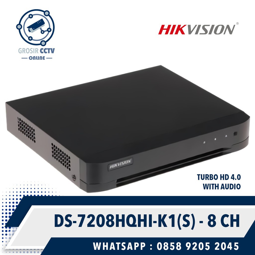 Jual DVR Hikvision Up to 4MP 8CH 1 Sata + Sound / DS-7208HQHI-K1(S ...