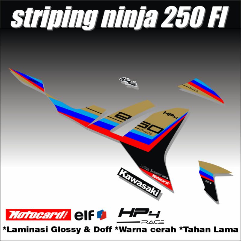 Jual Decal Striping Sticker Ninja 250 Old Livery Bmw Hp4 - Stiker List ...