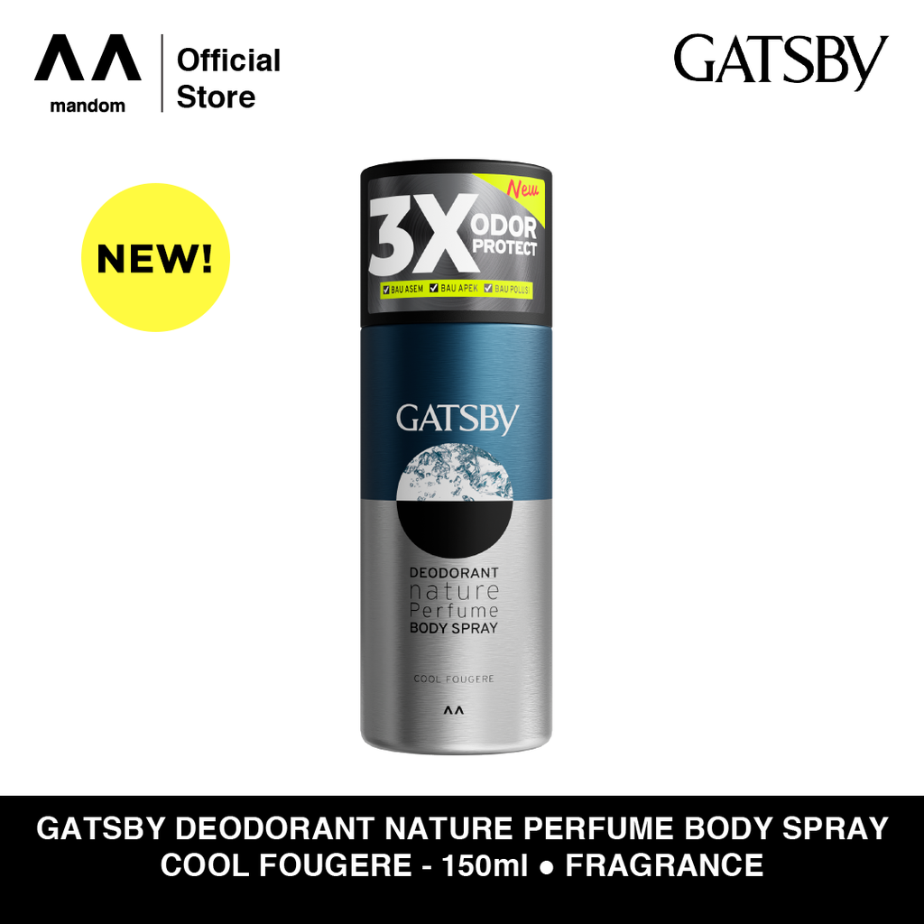 Jual Gatsby Deodorant Nature Perfume Body Spray Cool Fougere | Shopee ...
