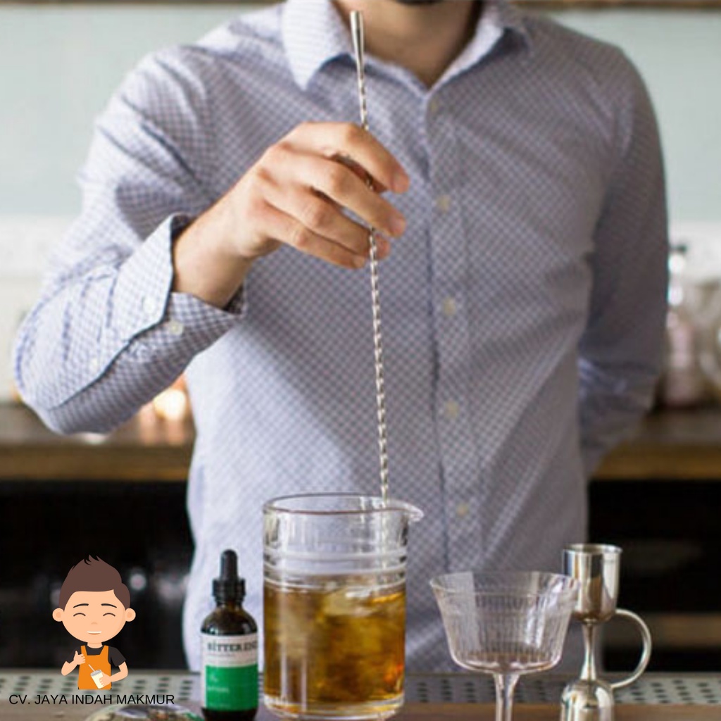 Jual Teardrop Long Bar Spoon Tear Drop Sendok Pengaduk Cocktail Mixer ...