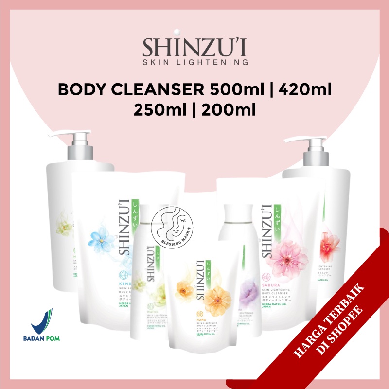 Jual SHINZUI Lightening Body Cleanser | Sabun Cair Shinzu'i | Body Wash 500ml 400ml 225ml 180ml ...