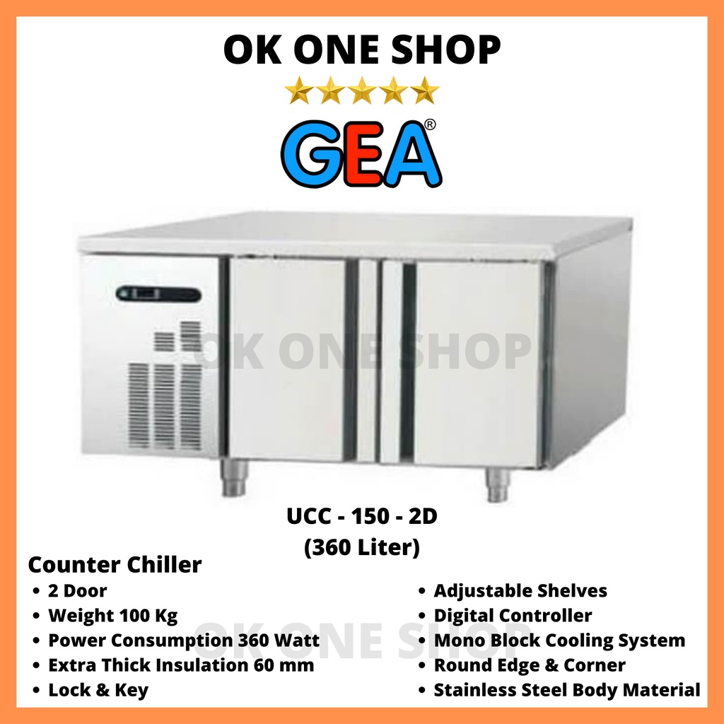 Jual GEA S/S Under Counter Chiller UCC-150-2D | Shopee Indonesia