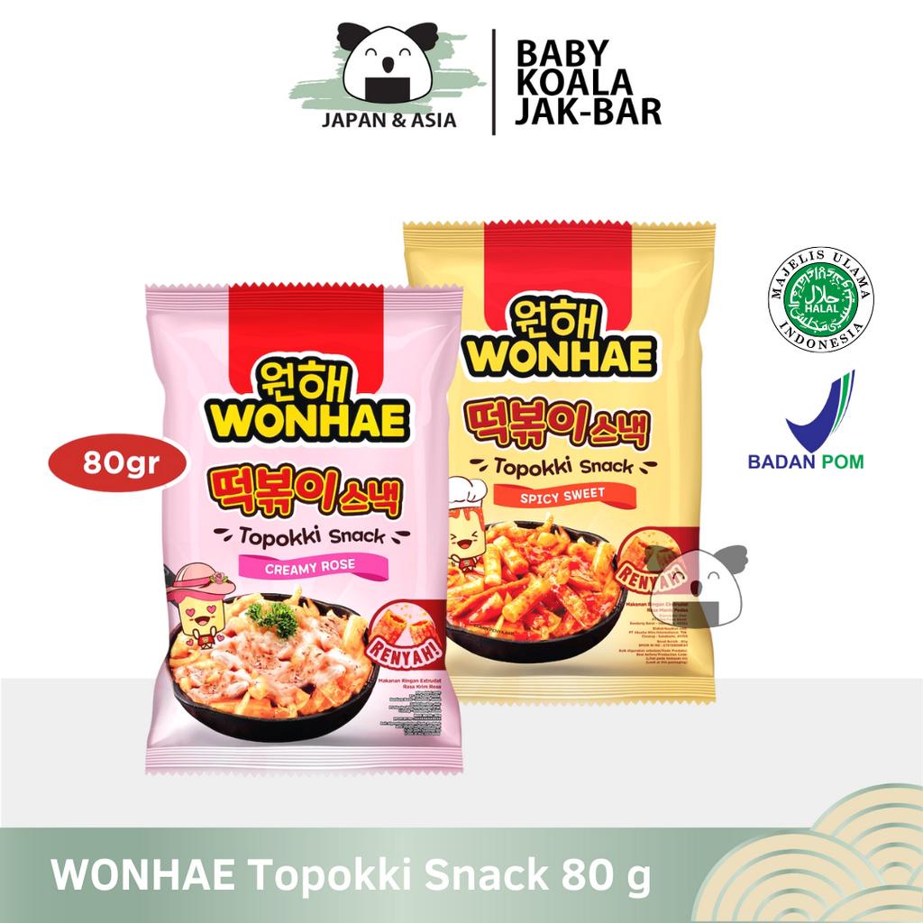 Jual WONHAE Topokki Snack 80 g Halal | Tteokbokki Snack Sweet Spicy ...