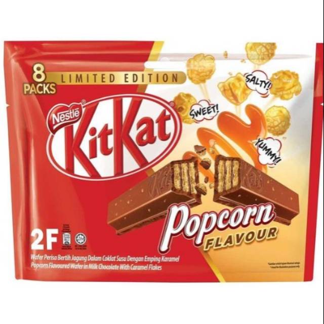 Jual Nestle Kit Kat 2F Popcorn Flavour (Limited Edition) | Shopee Indonesia