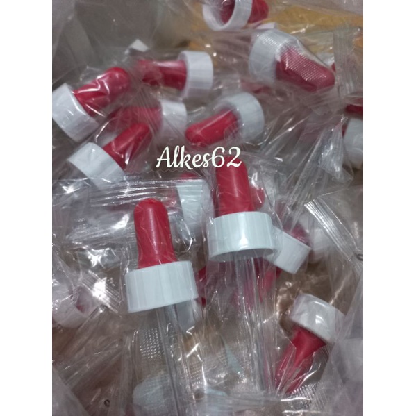 Jual Pipet drop 1ml pipet tetes obat pipet kosmetik dot merah dot biru ...