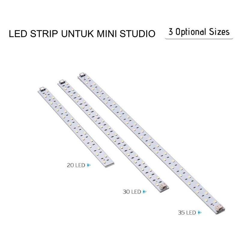 Jual LAMPU LED LIGHTING STRIP UNTUK MINI STUDIO BOX PORTABLE STUDIO ...