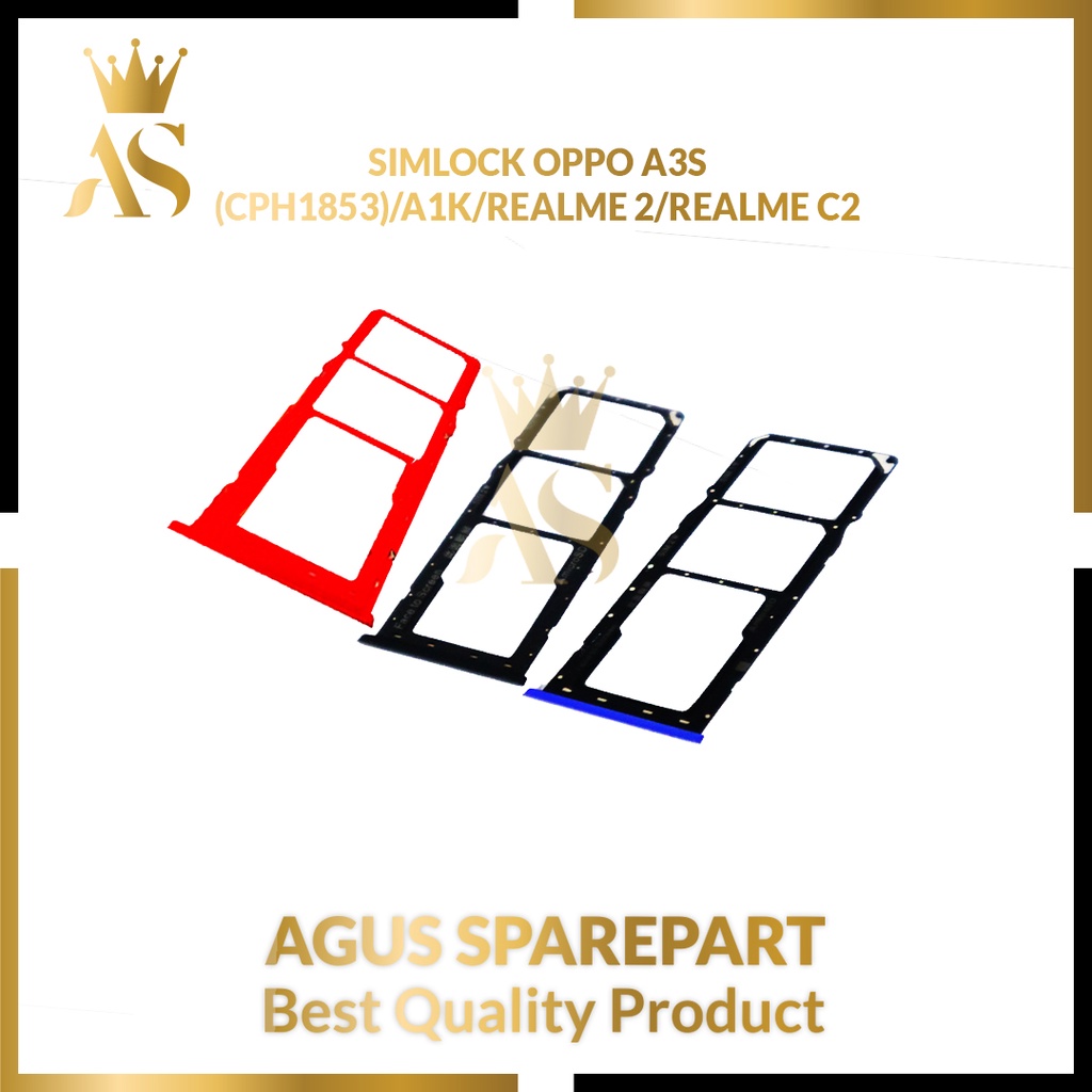 Jual SIMLOCK OPPO A3S (CPH1853)/A1K/REALME 2/REALME C2 / SIMTRAY / TEMPAT KARTU | Shopee Indonesia