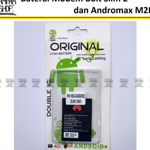 Jual Baterai Modem Andromax M2P Huawei HB434666RBC Original Batre ...