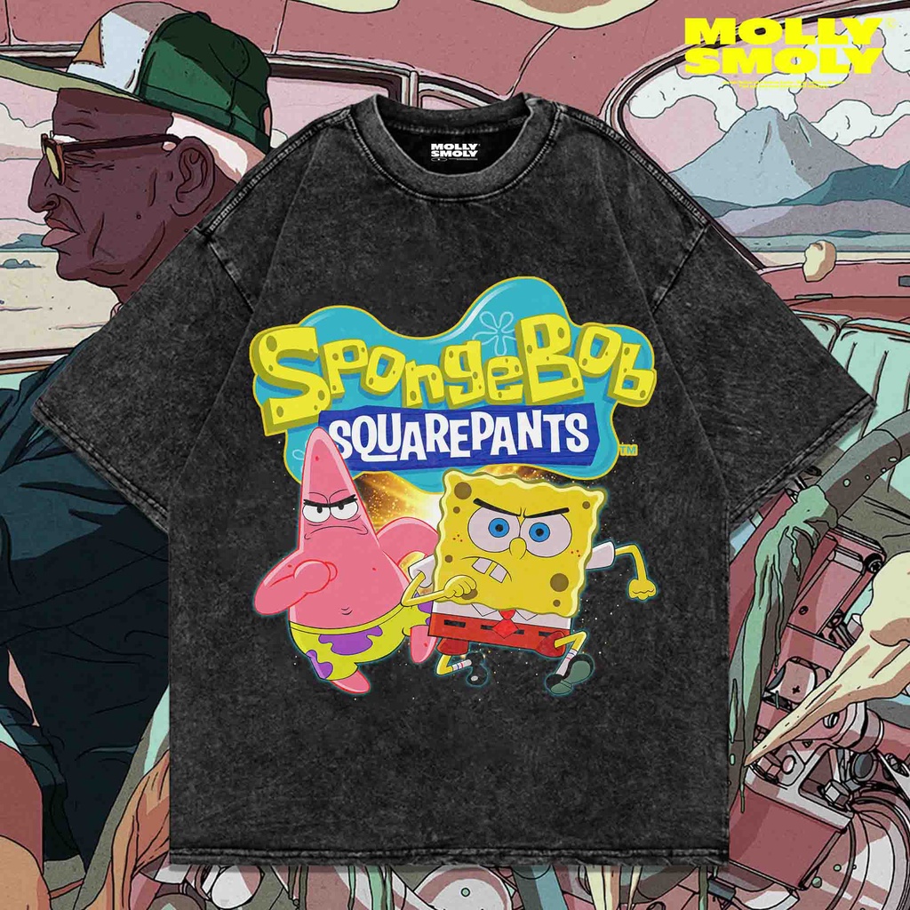 Jual KAOS SPONGEBOB SQUAREPANTS OVERSIZE WASHING TEE VINTAGE | STONE ...