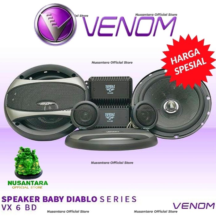 Jual VENOM BABY DIABLO VX 6 BD SPEAKER 6.5 inc SPLIT 2 WAY COMPONENT ...