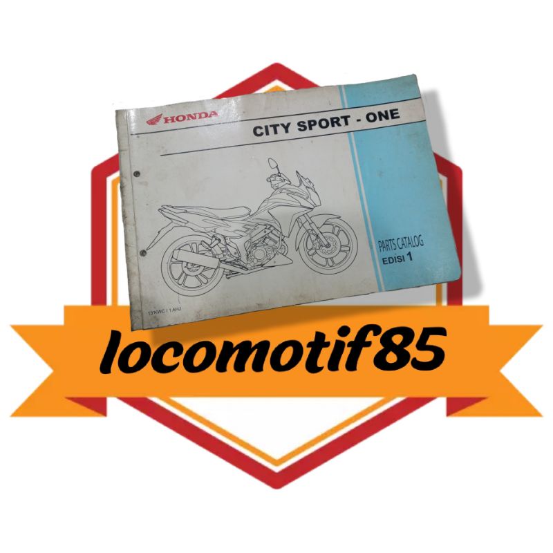 Jual Buku part katalog Parts part catalogue Honda CS1 cs one city sport ...