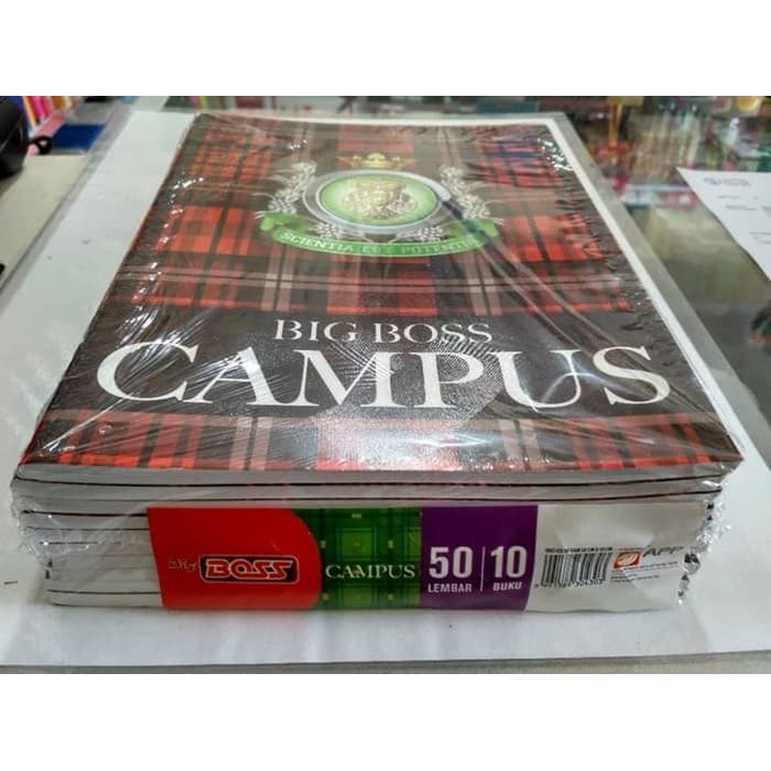 Jual Unik Buku Tulis Merk BIG BOSS 50 Lembar 50lbr 50 lbr HARGA SATUAN ...