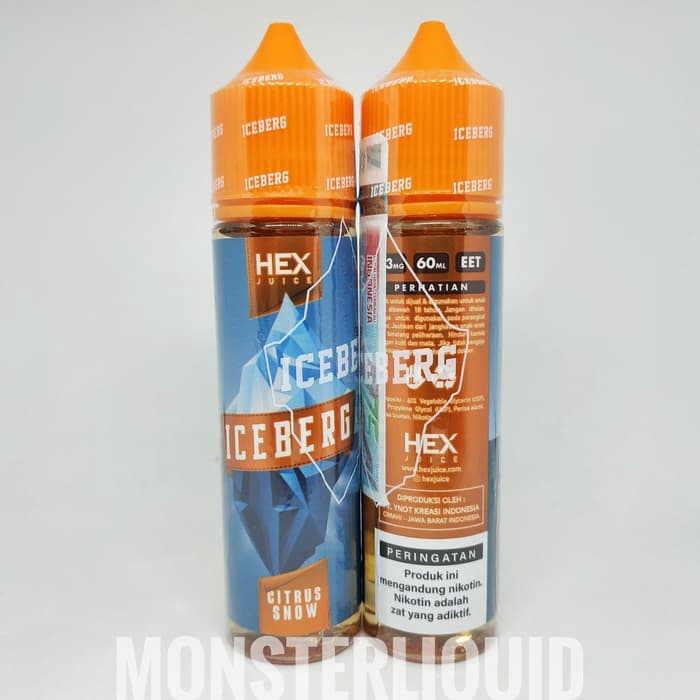 Jual ICEBERG CITRUS SNOW 60ML 3MG BY HEX (PREMIUM E LIQUID VAPOR/VAPE ...