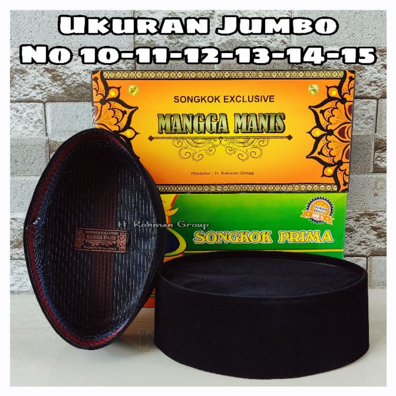 Jual Peci kupya songkok ukuran jumbo / besar No 10-11-12-13. Tinggi ...