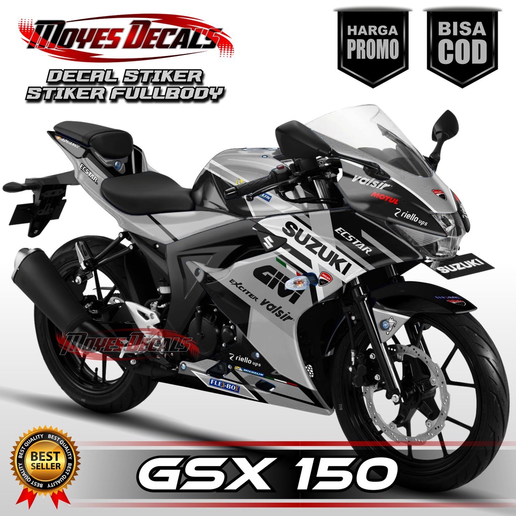Jual Stiker GSX Decal Gsx R150 Full Body Stiker Gsx R150 Full Body ...