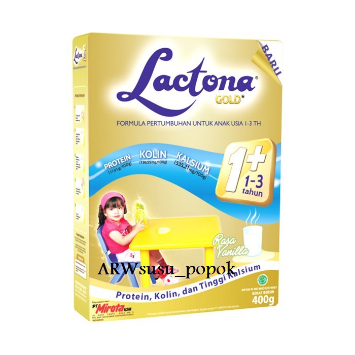 Jual Lactona Gold 1+ Vanila 400gr | Shopee Indonesia
