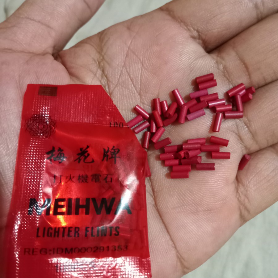 Jual Batu Api Korek Gas Zippo Flint Dupont 1 bungkus isi 100 batu BISA ...