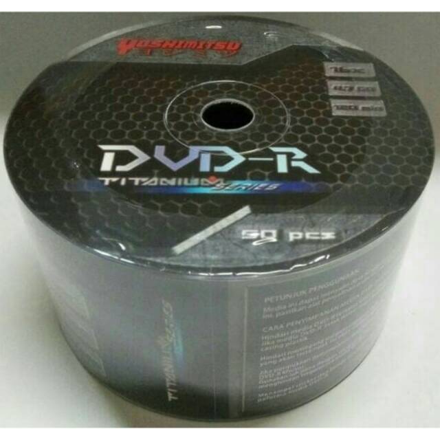 Jual DVD-R 16X YOSHIMITSU TITANIUM SERIES SPINDEL ISI 50 KEPING | Shopee Indonesia