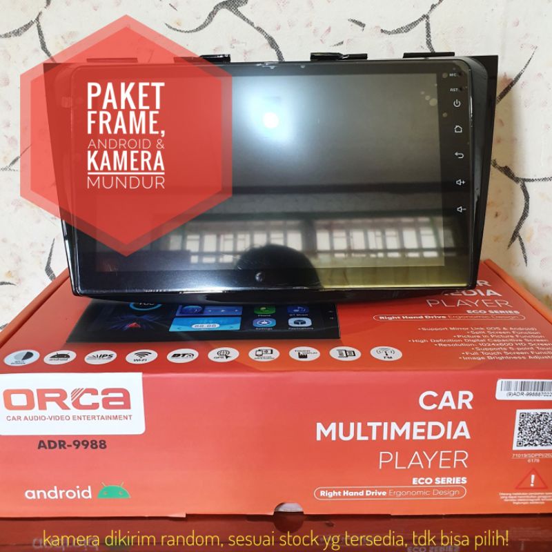 Jual Paket frame, Android & kamera mundur Suzuki Ertiga/Swift 2011-2016 9 inch PNP | Shopee ...