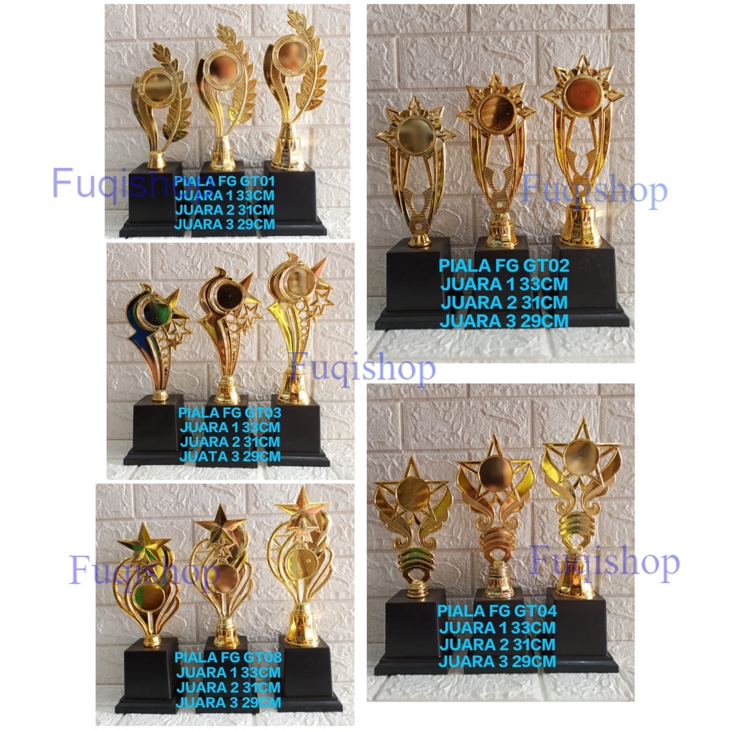 Jual PIALA KEJUARAAN LOMBA FGR GT 1 SET JUARA 123 | Shopee Indonesia