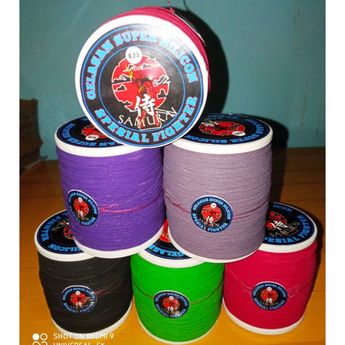 Jual Benang Senar Gelasan Layangan SAMURAI 0.25 1600 yard | Shopee ...