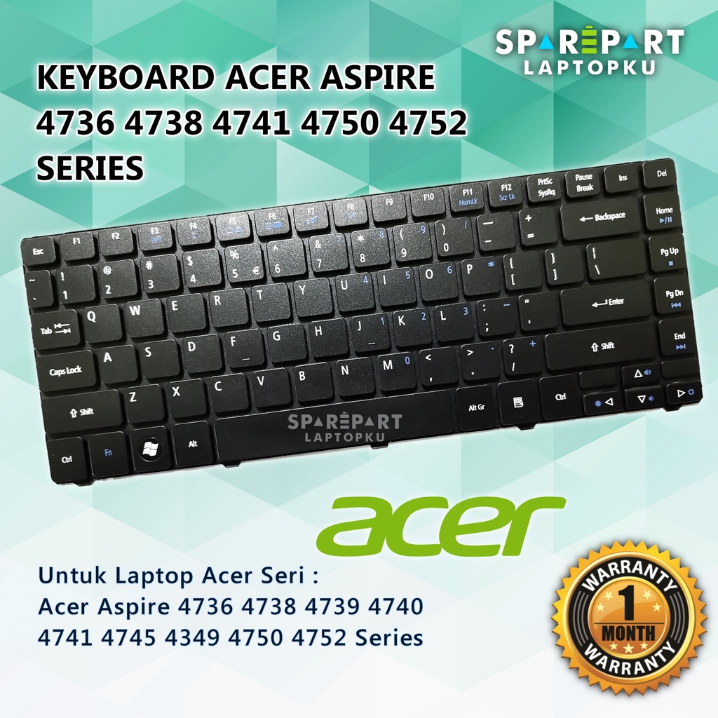 Jual Keyboard Acer Aspire 4738 4741 4750 4750 Series | Shopee Indonesia