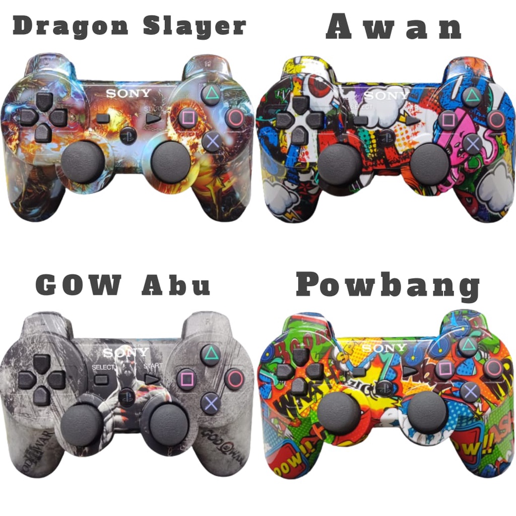 Jual Stik PS3 Controller Wirelles Motif Baru / stik ps3 motif terbaru ...
