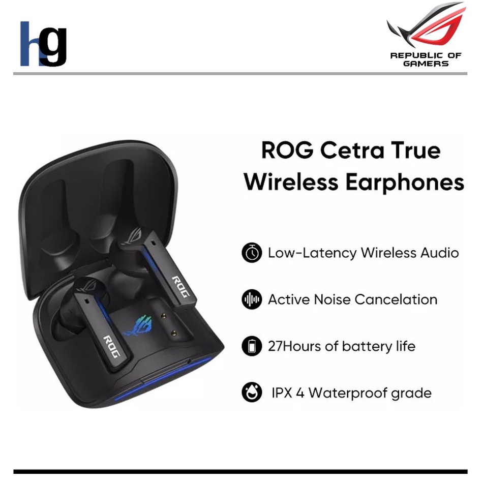 Jual ASUS ROG CETRA ANC TWS Bluetooth Wireless Gaming Low Latency ...