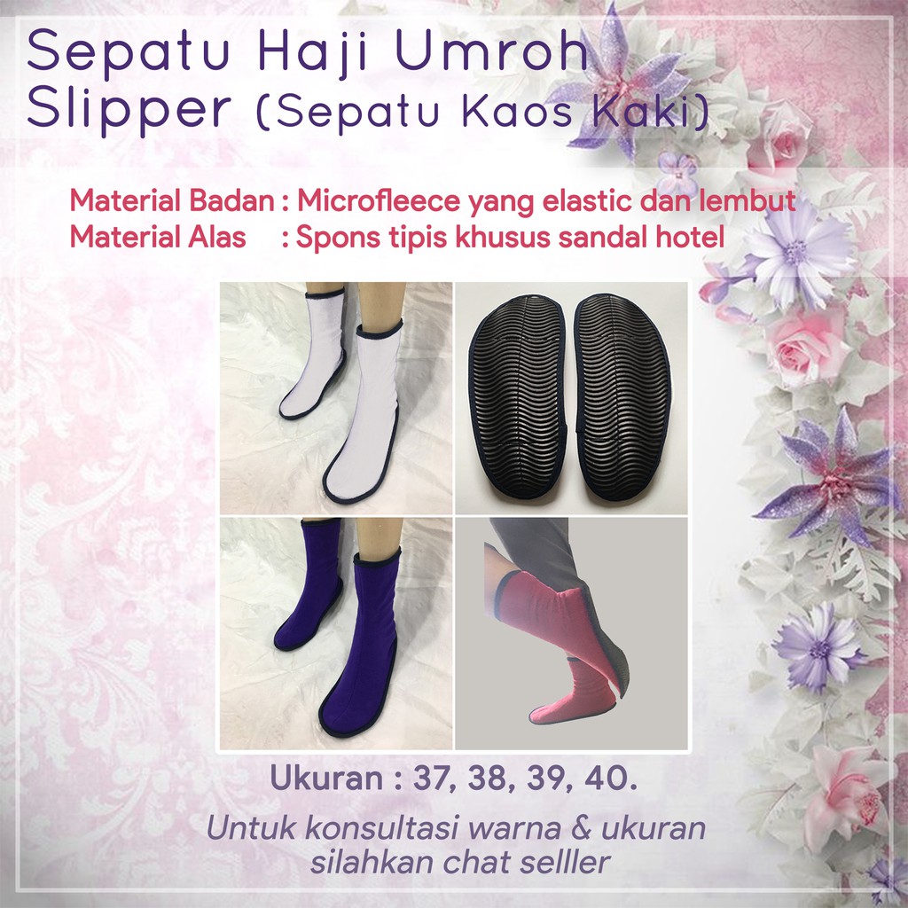 Jual Sepatu Haji Umroh Slipper (Sepatu Kaos Kaki) | Shopee Indonesia