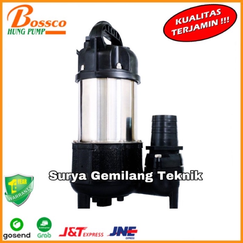 Jual Pompa Celup Kolam Ikan Koi Bossco BA 150 A Automatic Submersible ...