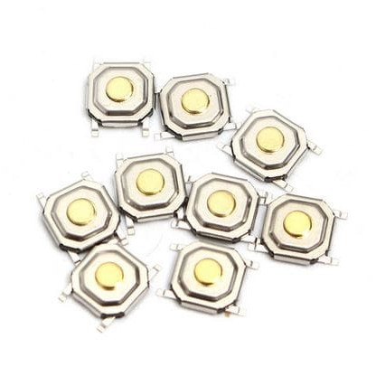 Jual Push button 5.2x5.2x1.6mm switch SMD waterproof Touch Gold color ...
