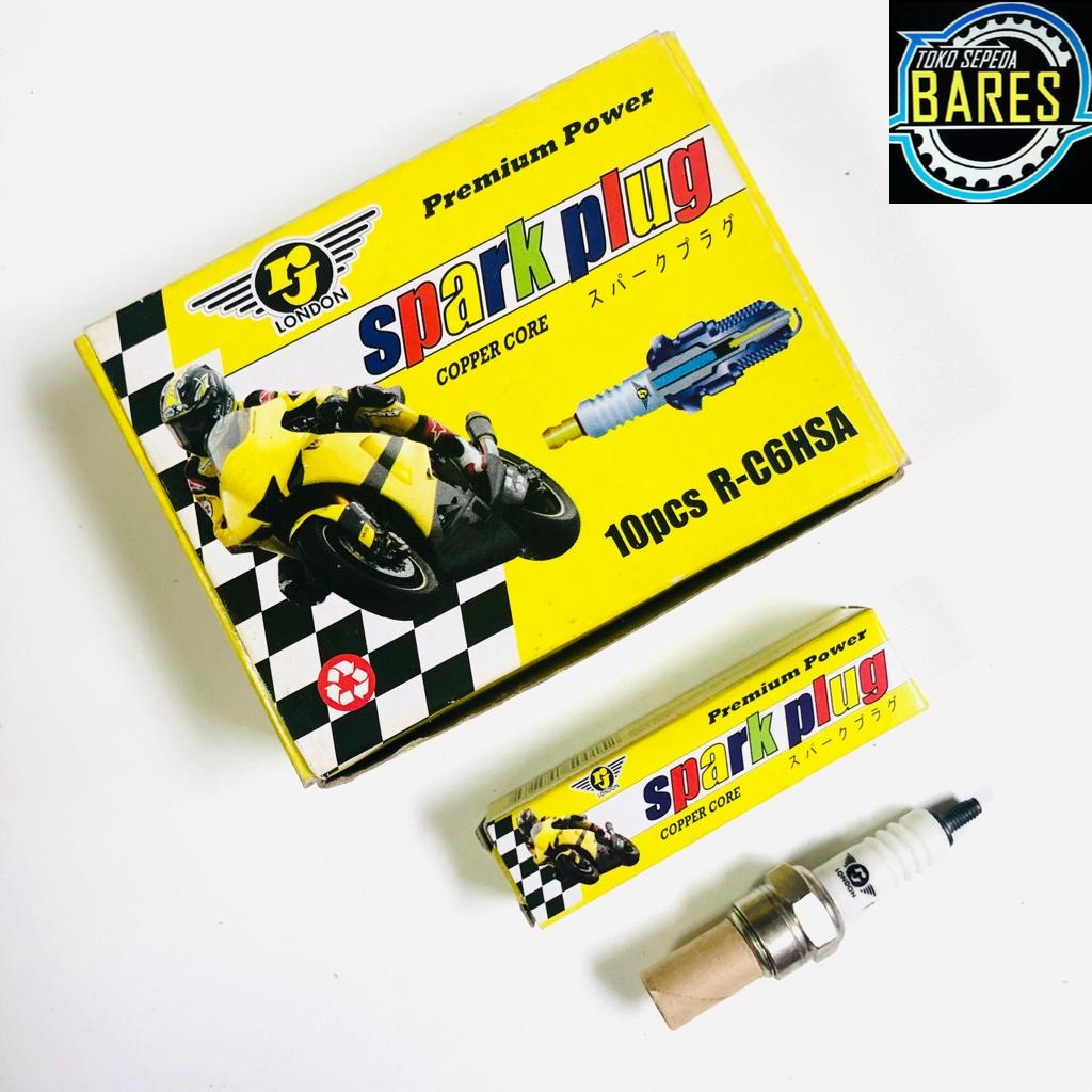 Jual Busi Sepeda Motor RJ London R-C6HSA / Spark Plug Copper Core ...